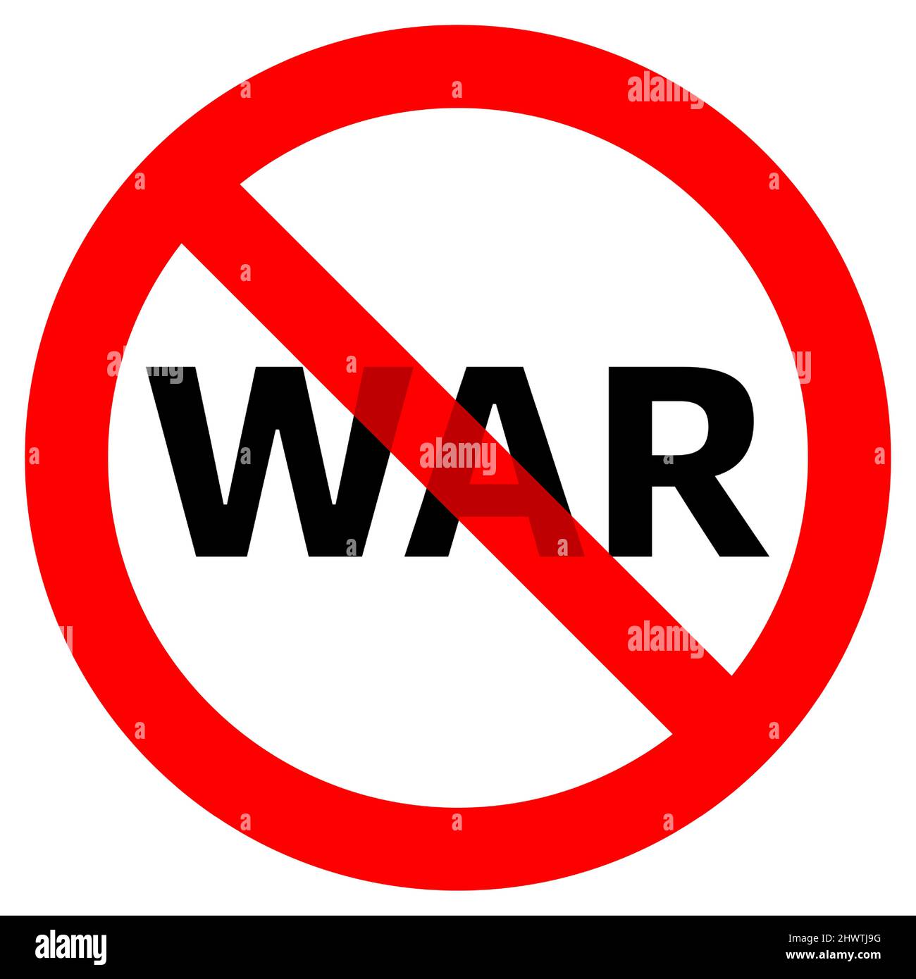Stop war sign. Peace conceptual. No death. Vector Stock Vector Image ...