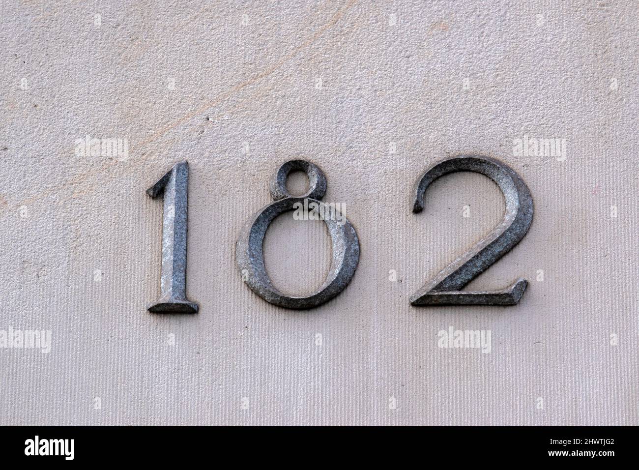 Close Up House Number 182 At Amsterdam Teh Netherlands 8-2-2022 Stock ...