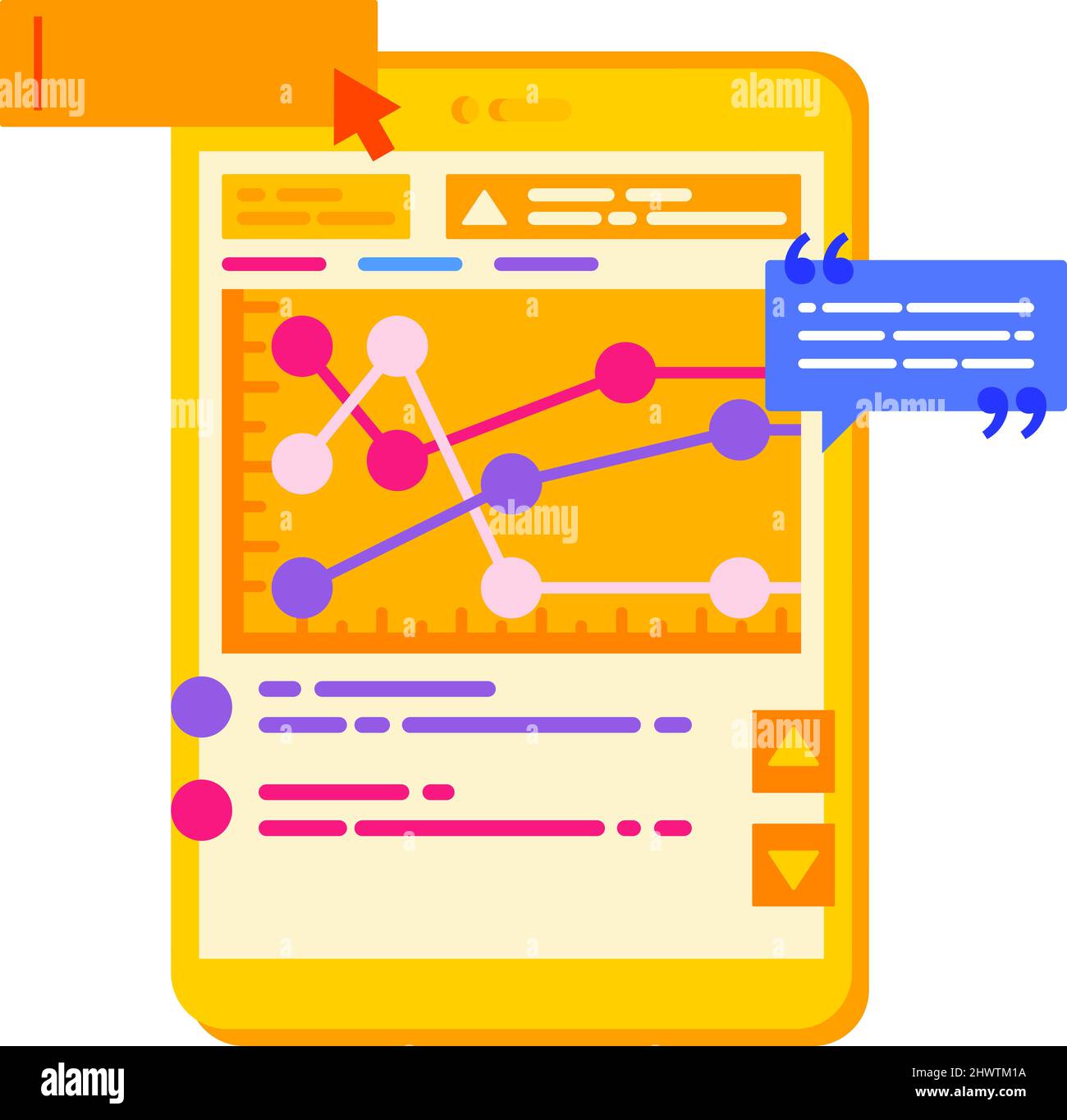 Mobile working platform Stock Vector Images - Alamy