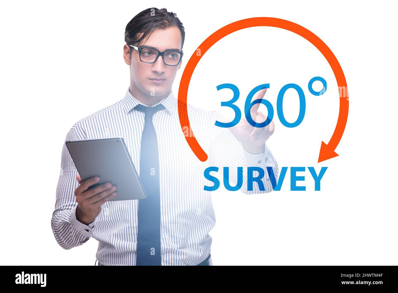 360 degree concept with the businessman Stock Photo - Alamy