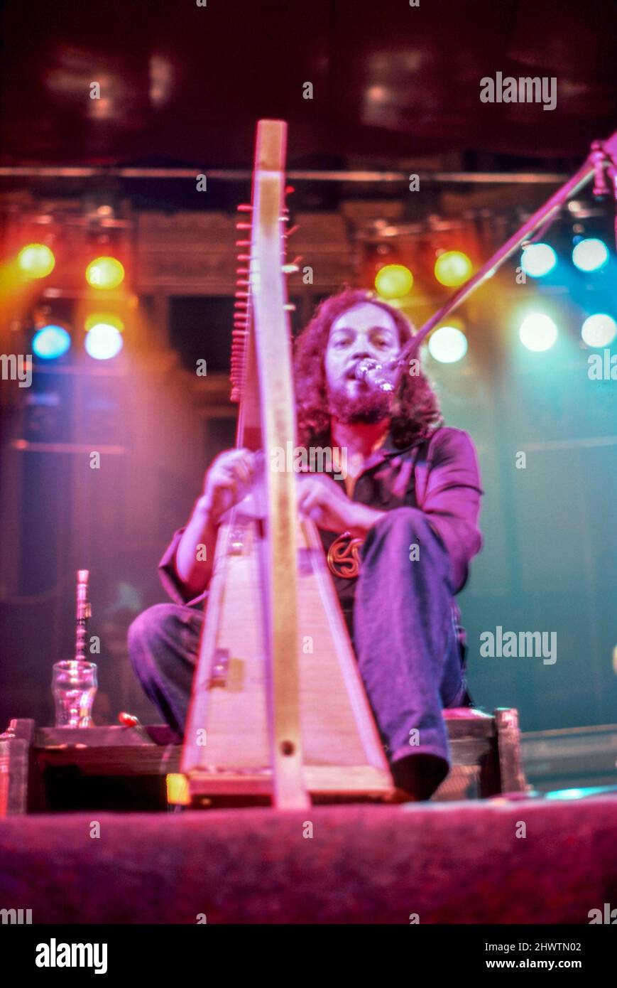 French musician and singer Alan Stivell performing at the Royal Albert ...
