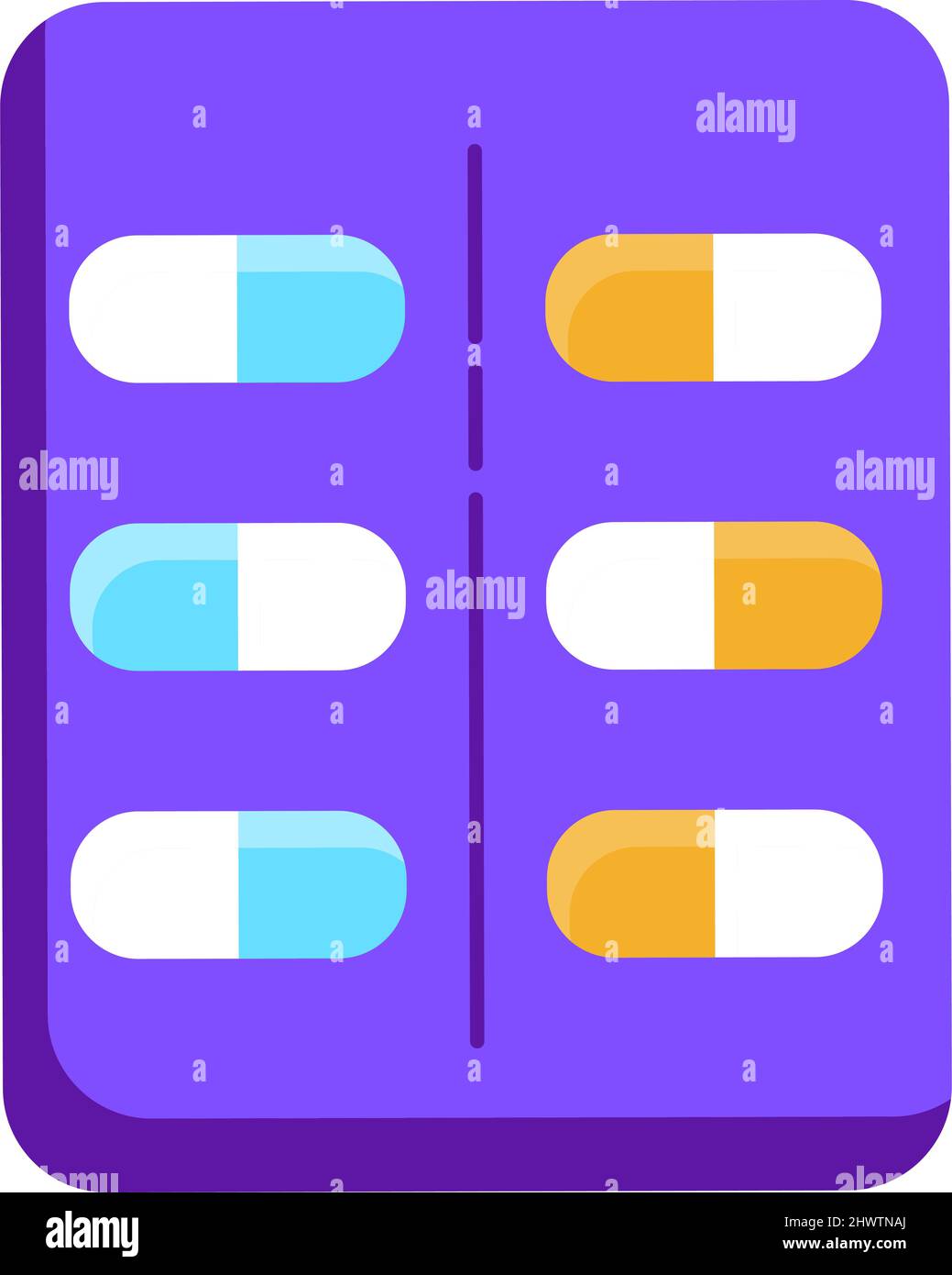 Pills capsule blister package icon vector isolated Stock Vector Image ...