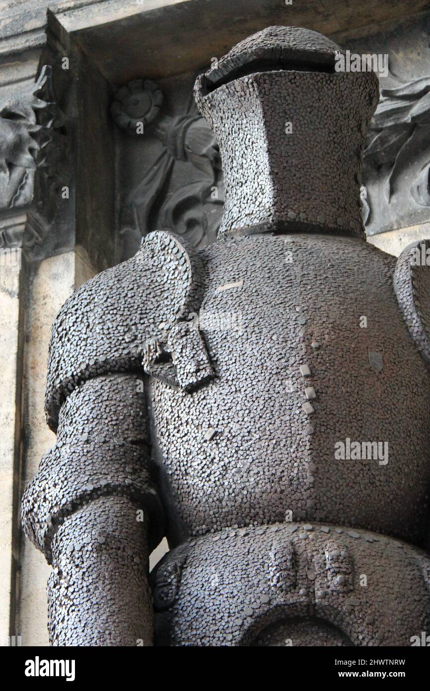 statue of an armor in vienna (austria Stock Photo - Alamy