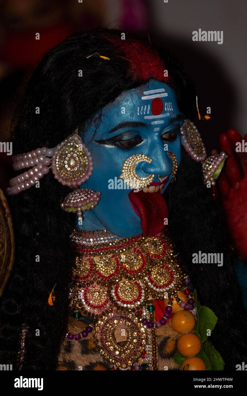 Hindu Goddess Kaali Stock Photo - Alamy