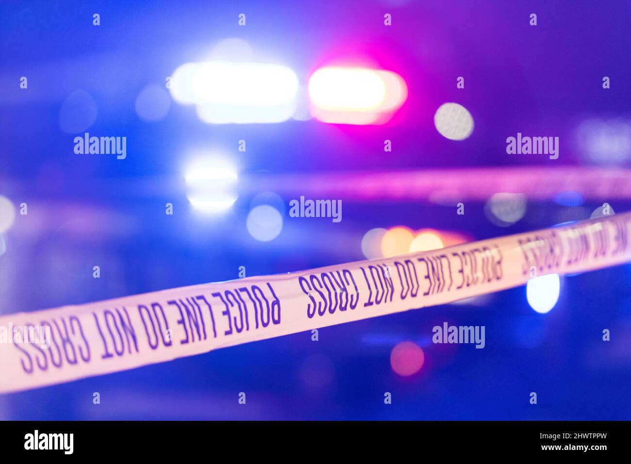 Police line crime scene in seattle Stock Photo - Alamy