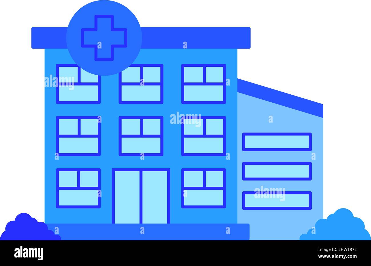 Hospital building exterior Cut Out Stock Images & Pictures - Alamy