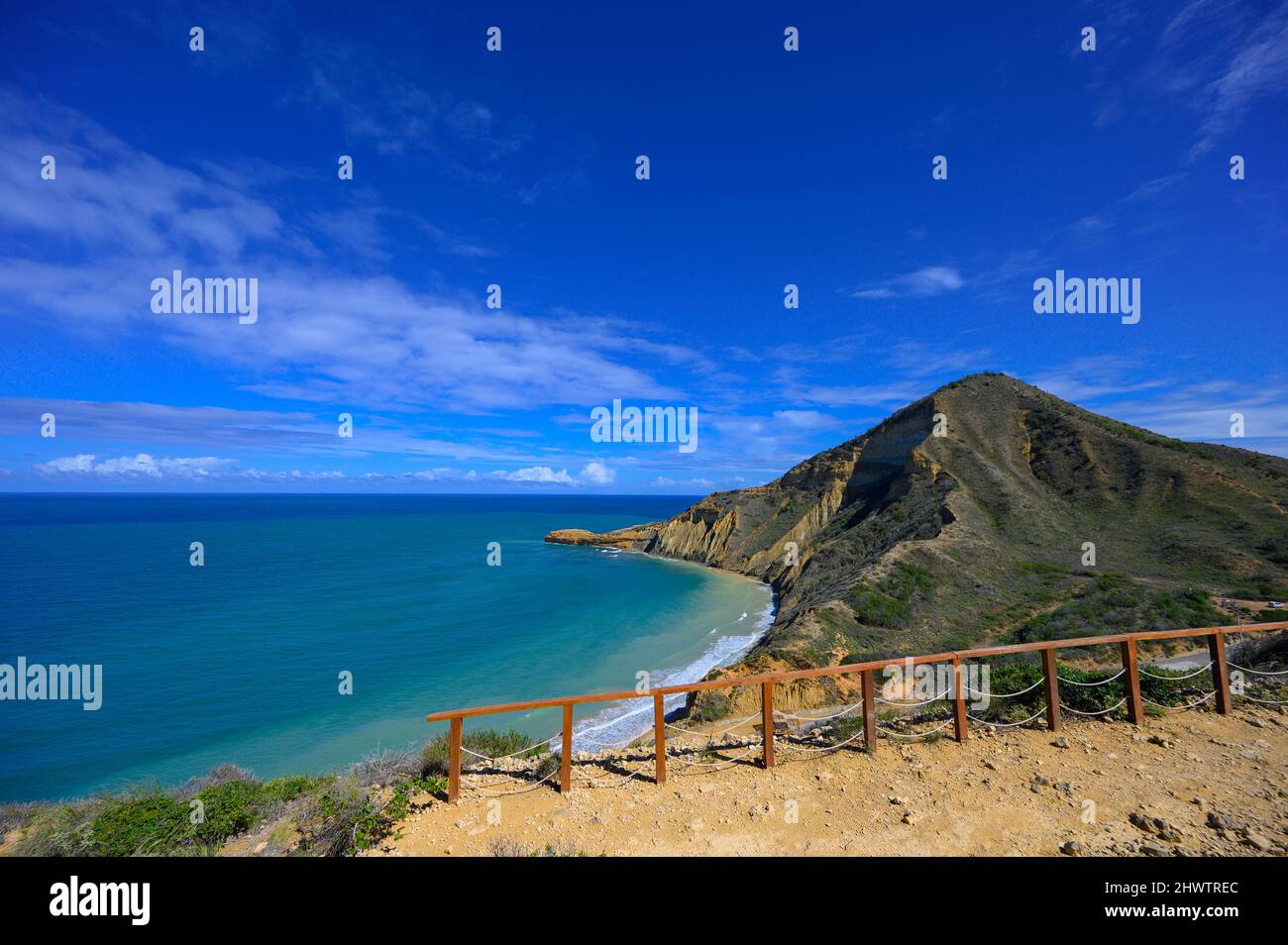 Incredeble mountain ocean perspective in carribbean coast. Perfect ...