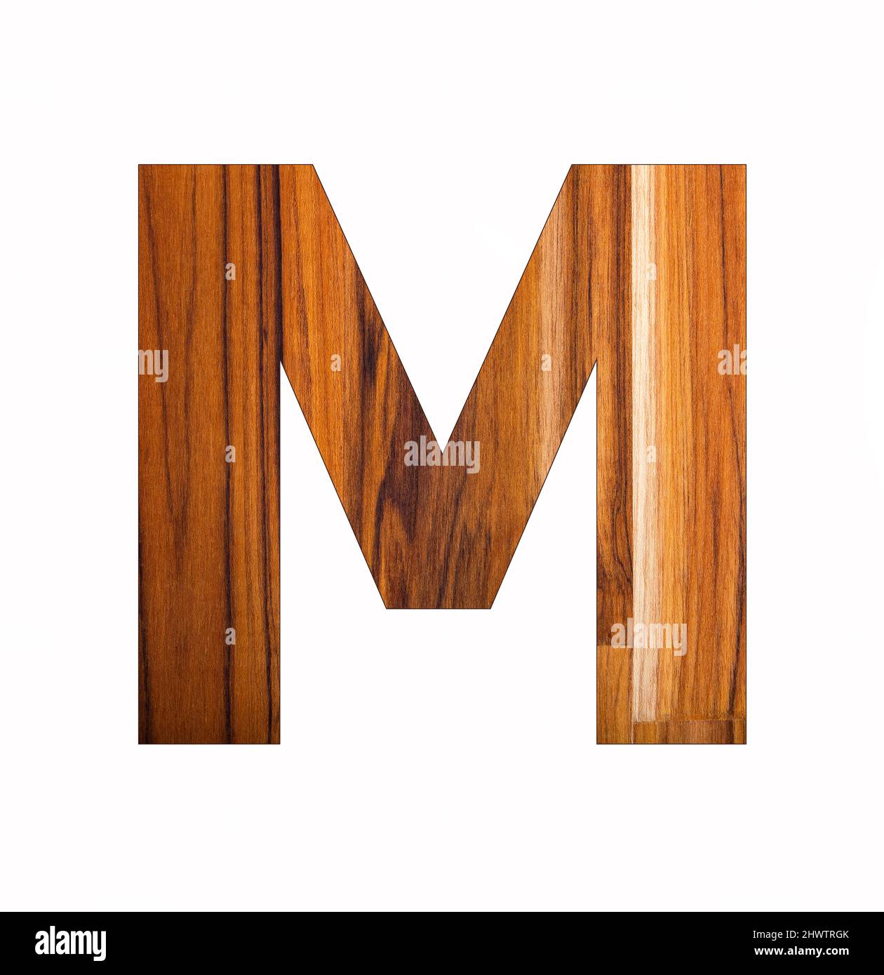 Alphabet letter M on rustic wood background Stock Photo - Alamy
