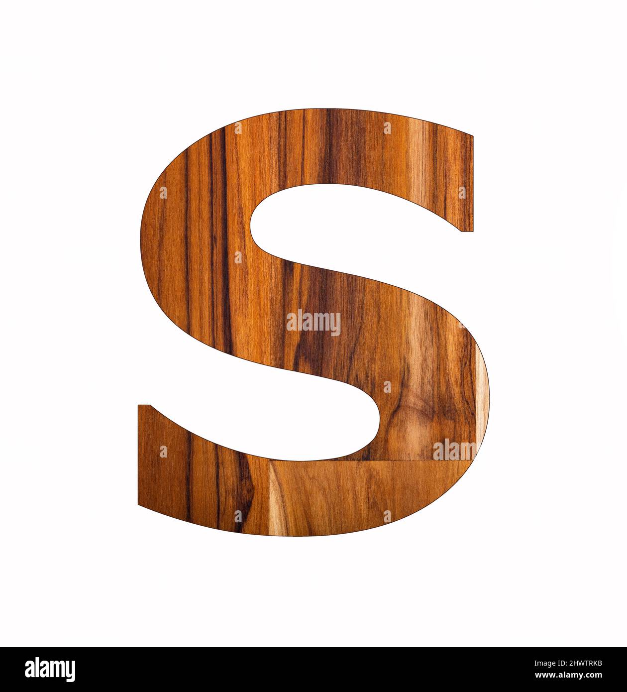 Alphabet letter S on rustic wood background Stock Photo - Alamy