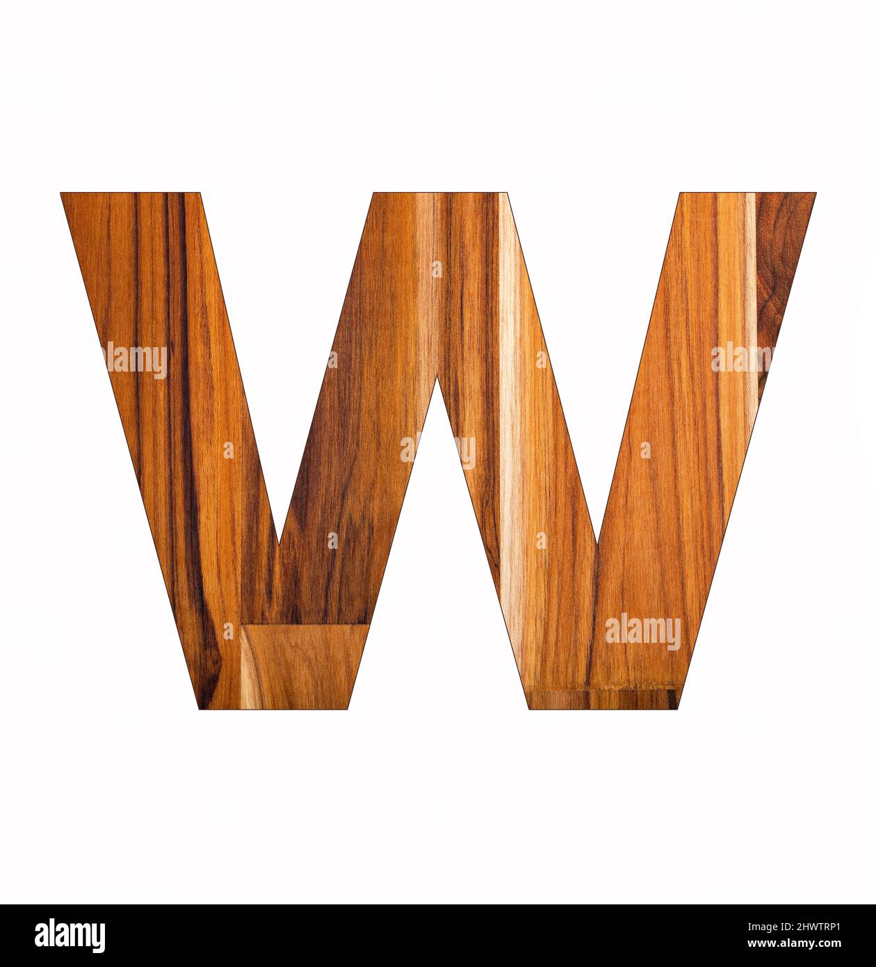 Alphabet letter W on rustic wood background Stock Photo - Alamy