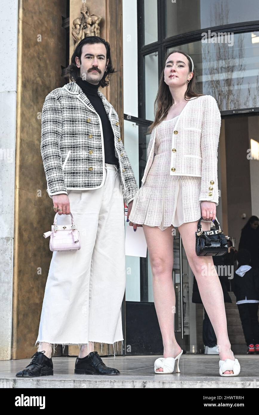 Jean Sebastien Rocques, Alice Barbier attending the Giambattista Valli ...