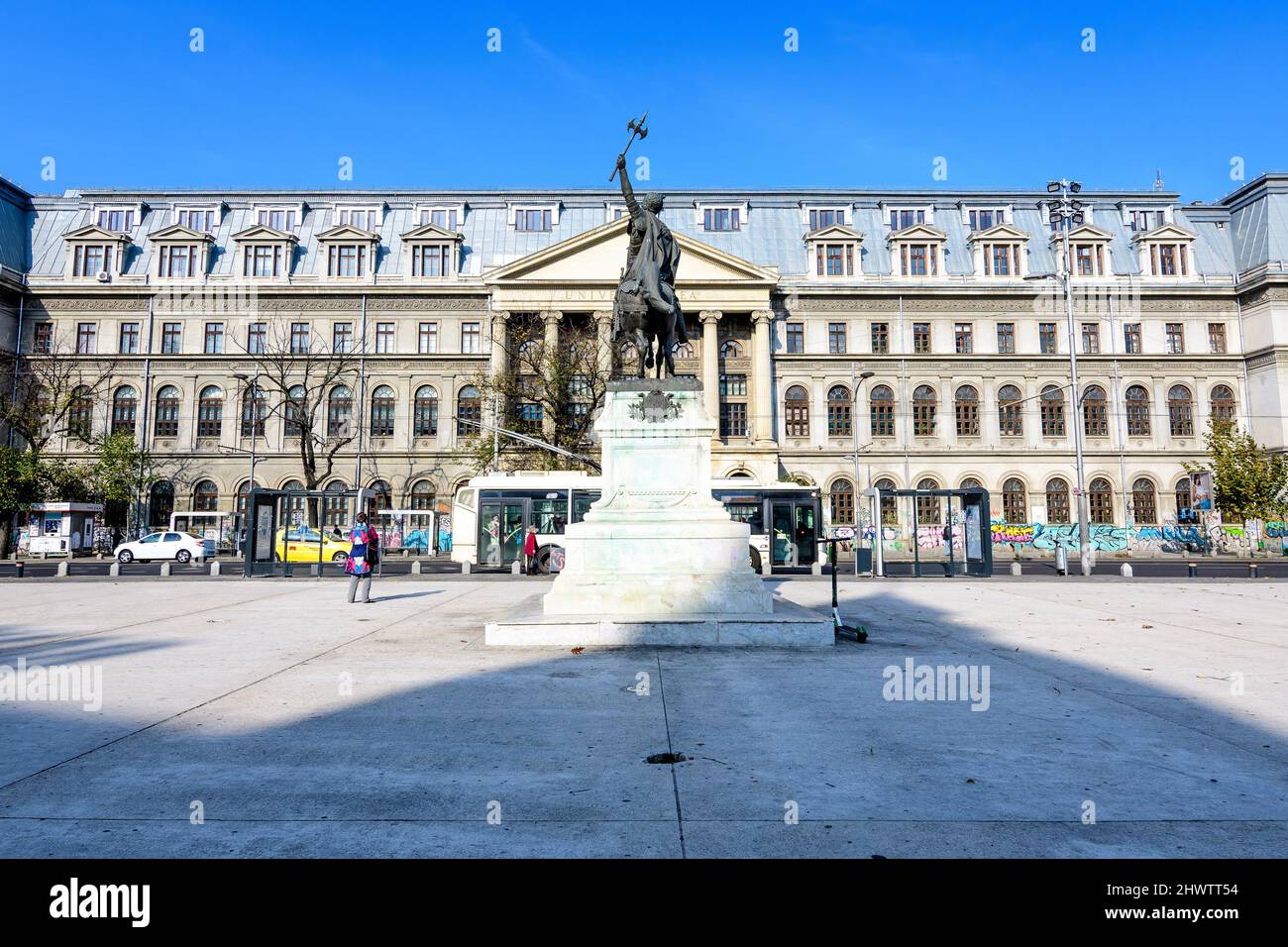 Bucharest, Romania, 6 November 2021: Main building of Bucharest ...