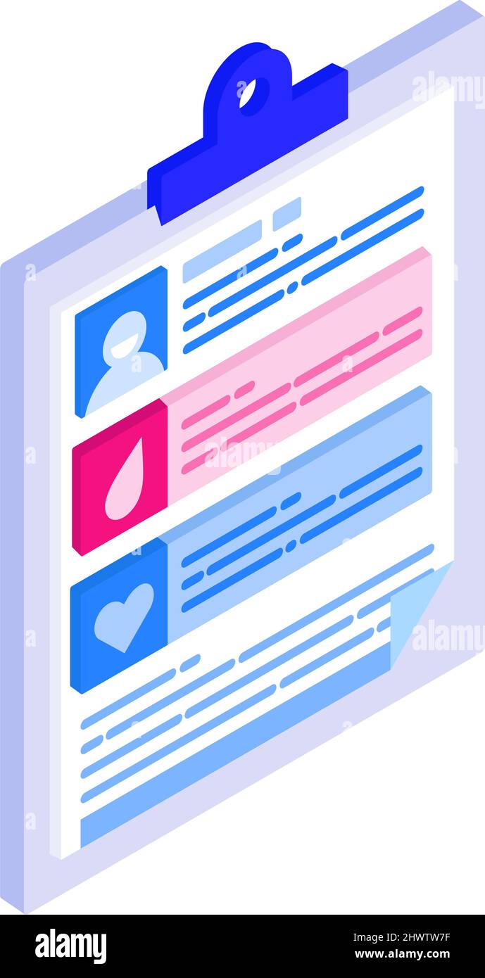 Approved candidate cv form isometric icon vector Stock Vector Image ... Approved candidate cv form isometric icon vector Stock Vector Image ...