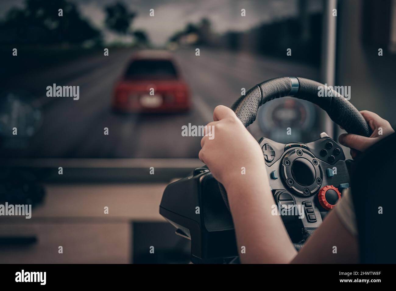 Technology, gaming, entertainment and people concept - young man ...