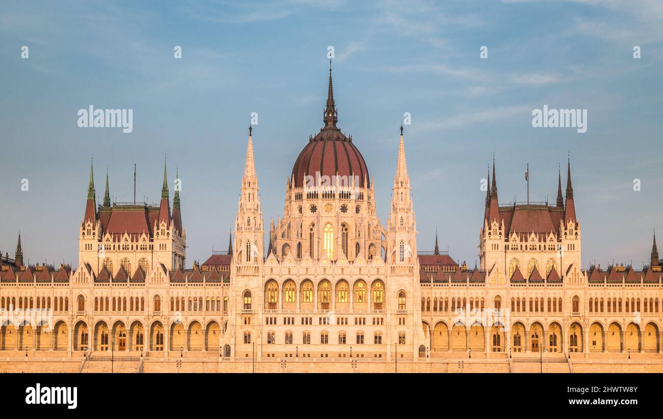The Hungarian Parliament Building, a notable landmark of Hungary in ...