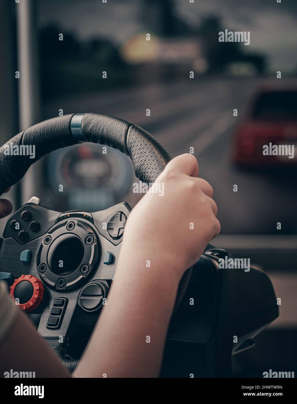 Technology, gaming, entertainment and people concept - young man ...