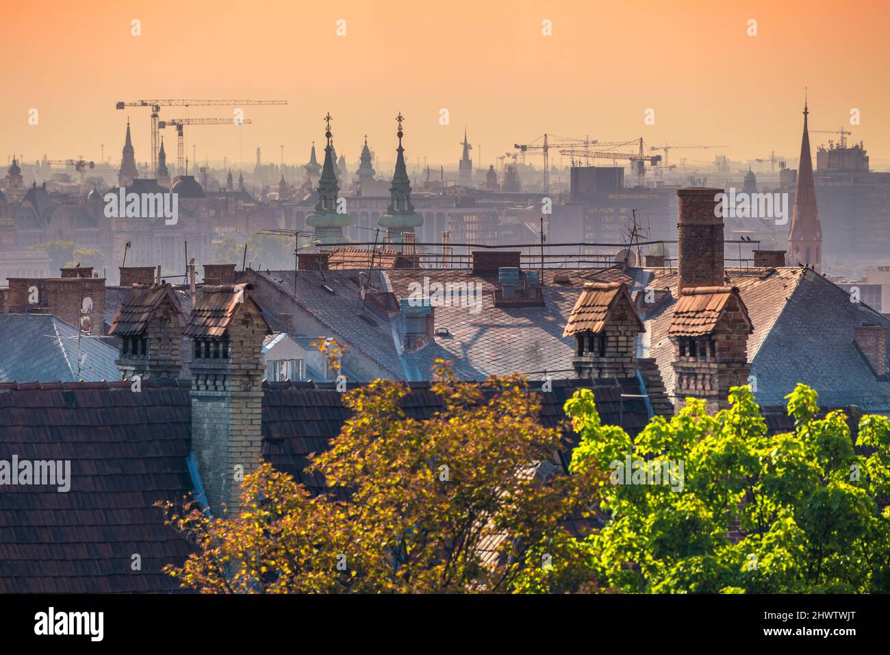 Budapest top view architecture old hi-res stock photography and images ...