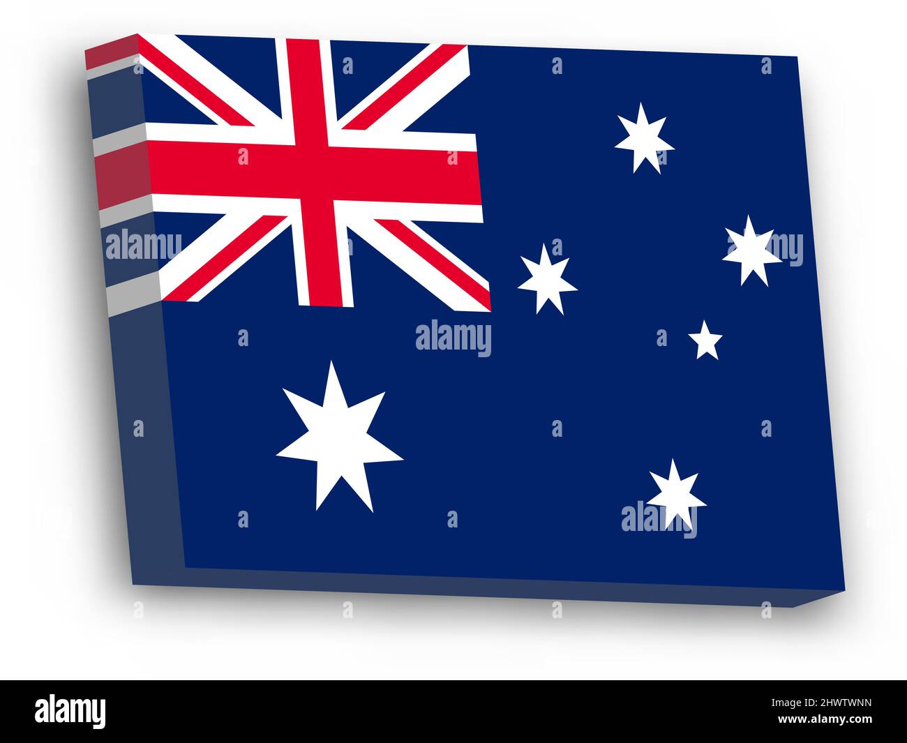 Australian 3d flag Stock Vector Images - Alamy