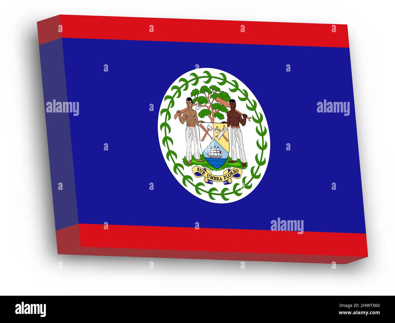 3D vector flag of Belize Stock Vector Image & Art - Alamy