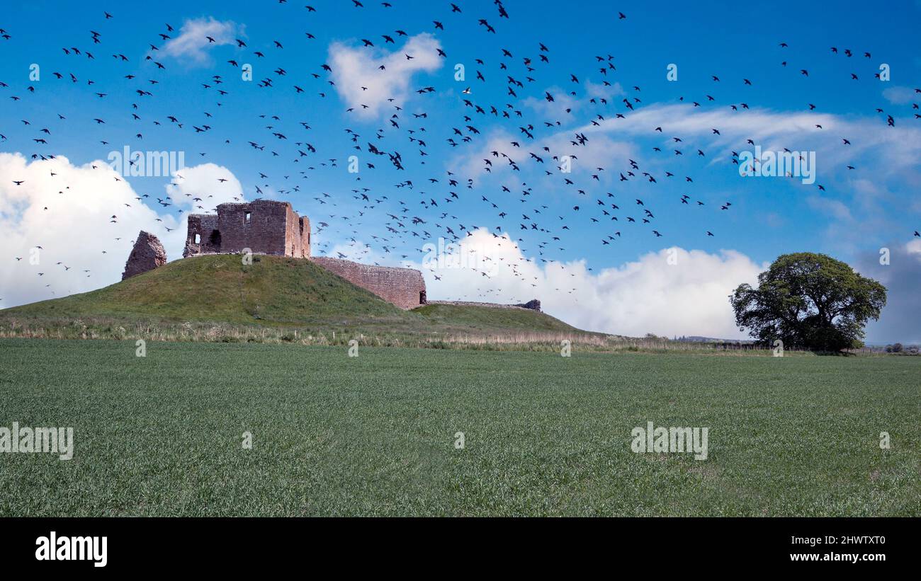 Duffus Castle, Moray Stock Photo - Alamy
