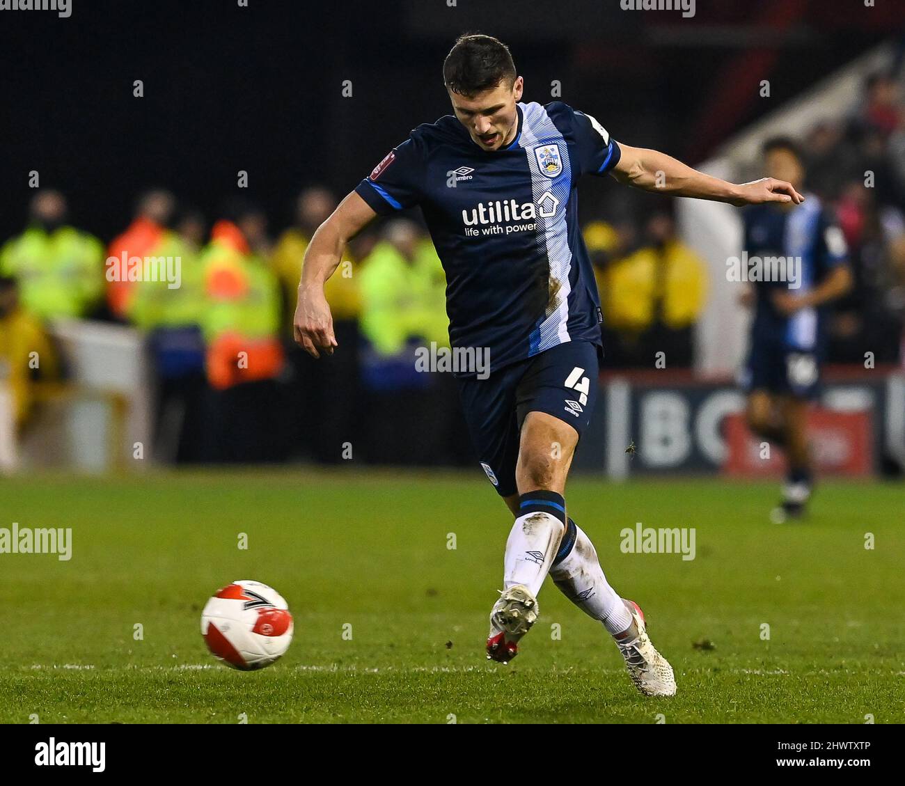 Matty Pearson #4 of Huddersfield Town in action during the game Stock ...