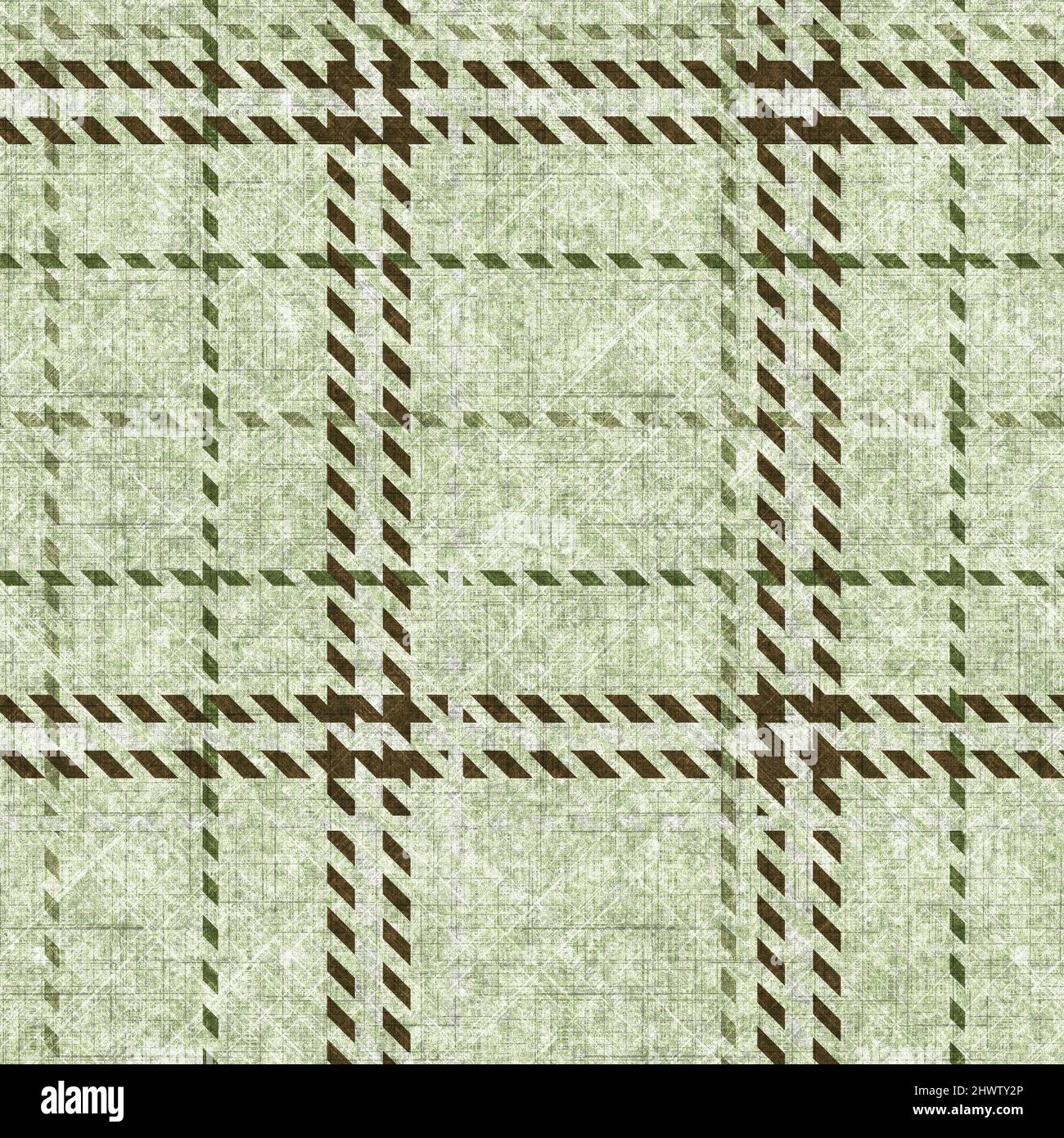 Muted green winter woven plaid texture. Seamless woolen scottish style ...