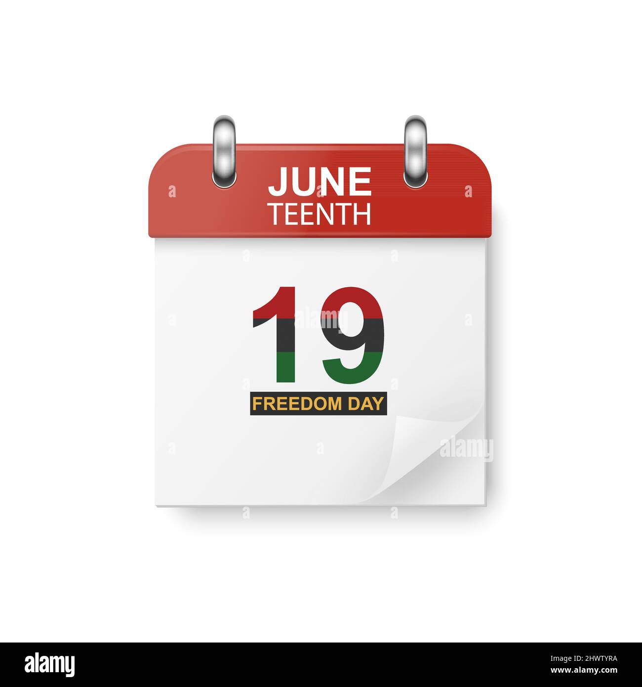 Juneteenth. June 19th. Freedom Day. Vector 3d Realistic Juneteenth ...