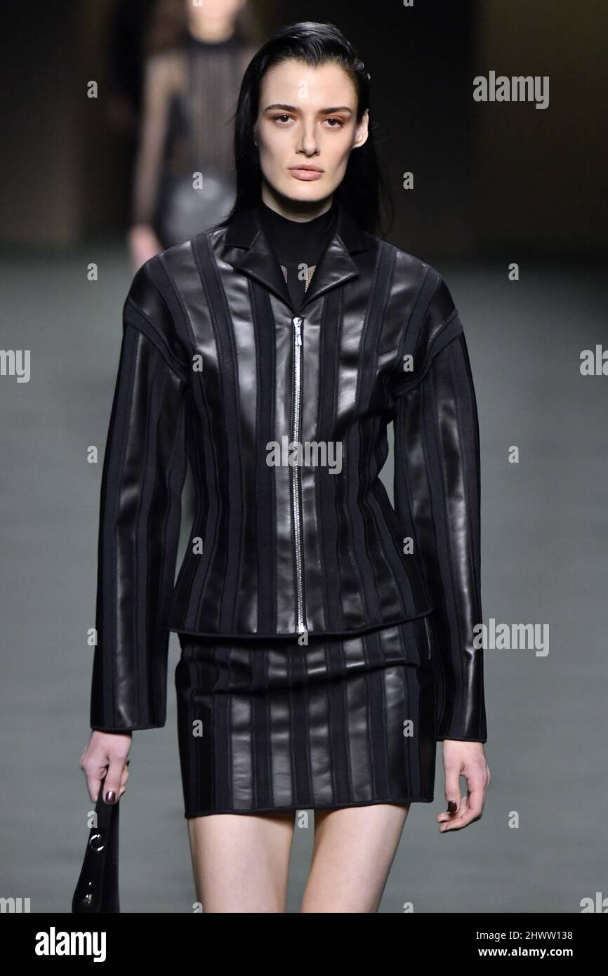 Model Marfa Manakh walks on the runway at the Hermes fashion show ...