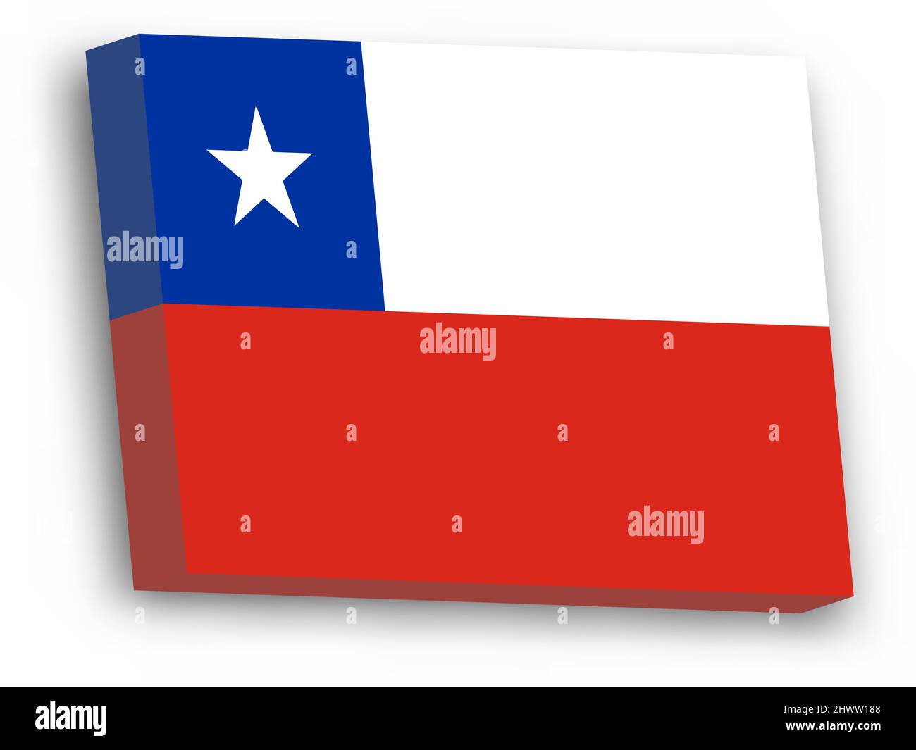 3D vector flag of Chile Stock Vector Image & Art - Alamy