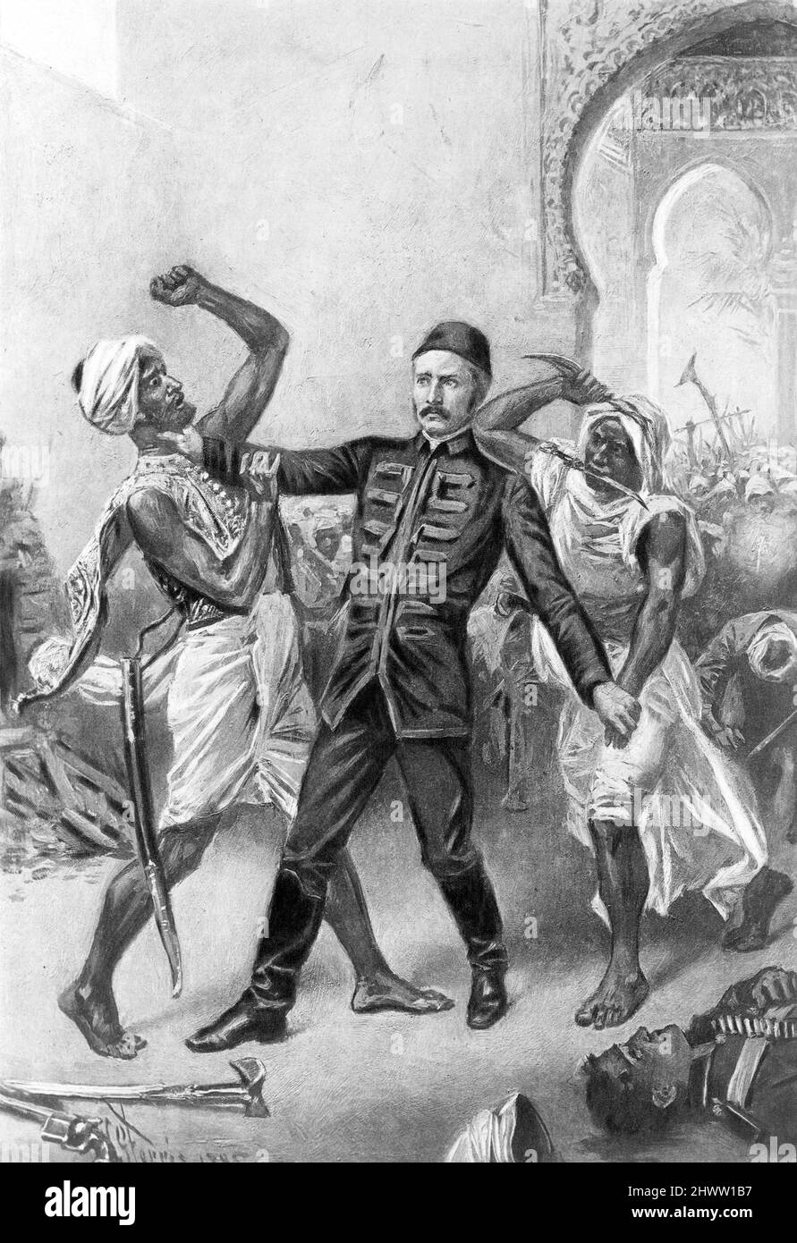 Death of General Gordon at Khartoum. Major-General Charles George ...