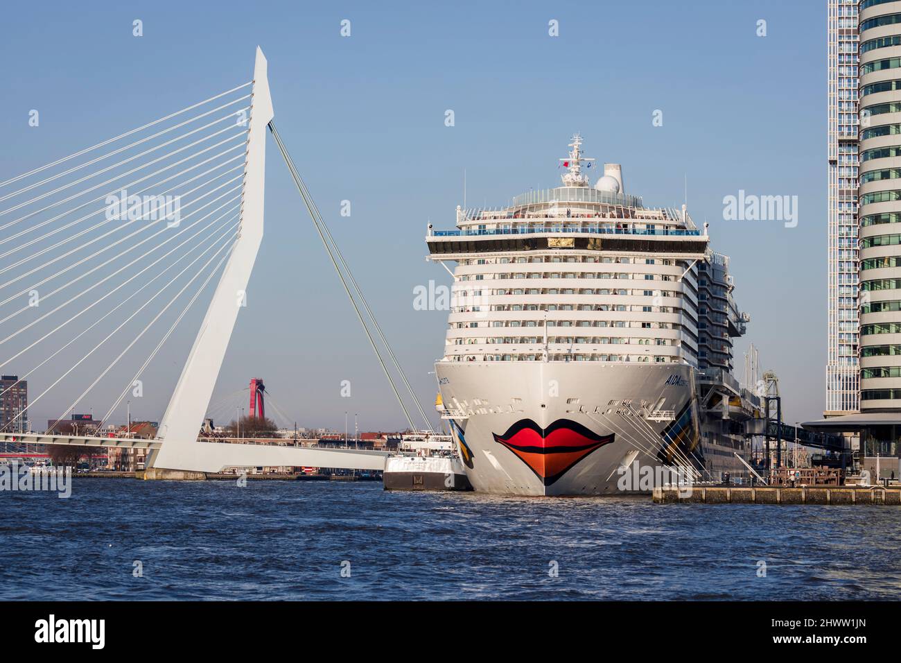 Rotterdam, Netherlands - 3-3-2022: Aida Cosma at the quay of cruise ...