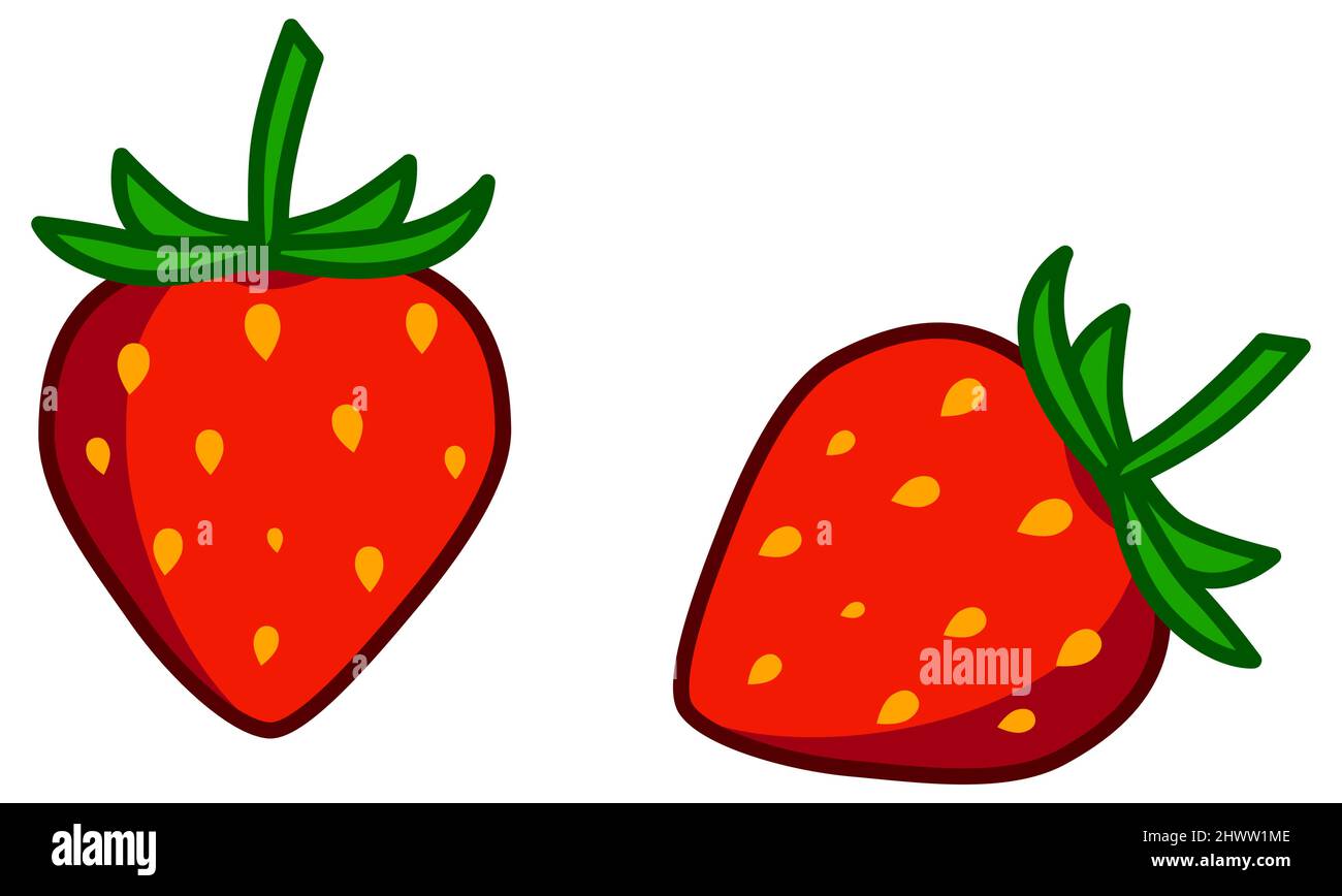 Simple strawberry icon vector drawing Stock Vector Image & Art - Alamy