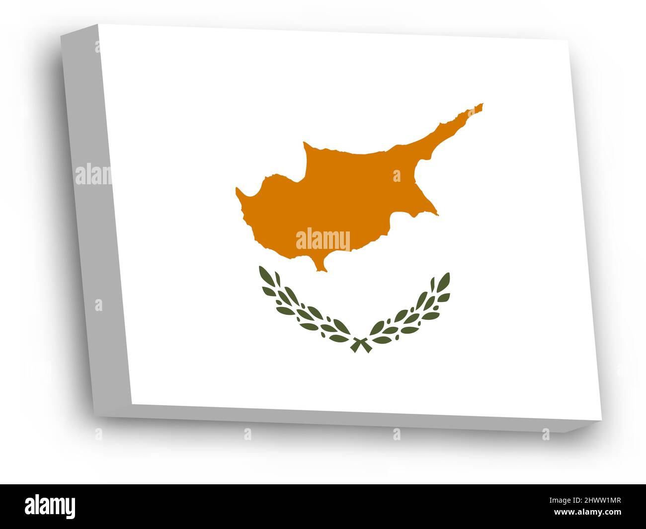 3D vector flag of Cyprus Stock Vector Image & Art - Alamy