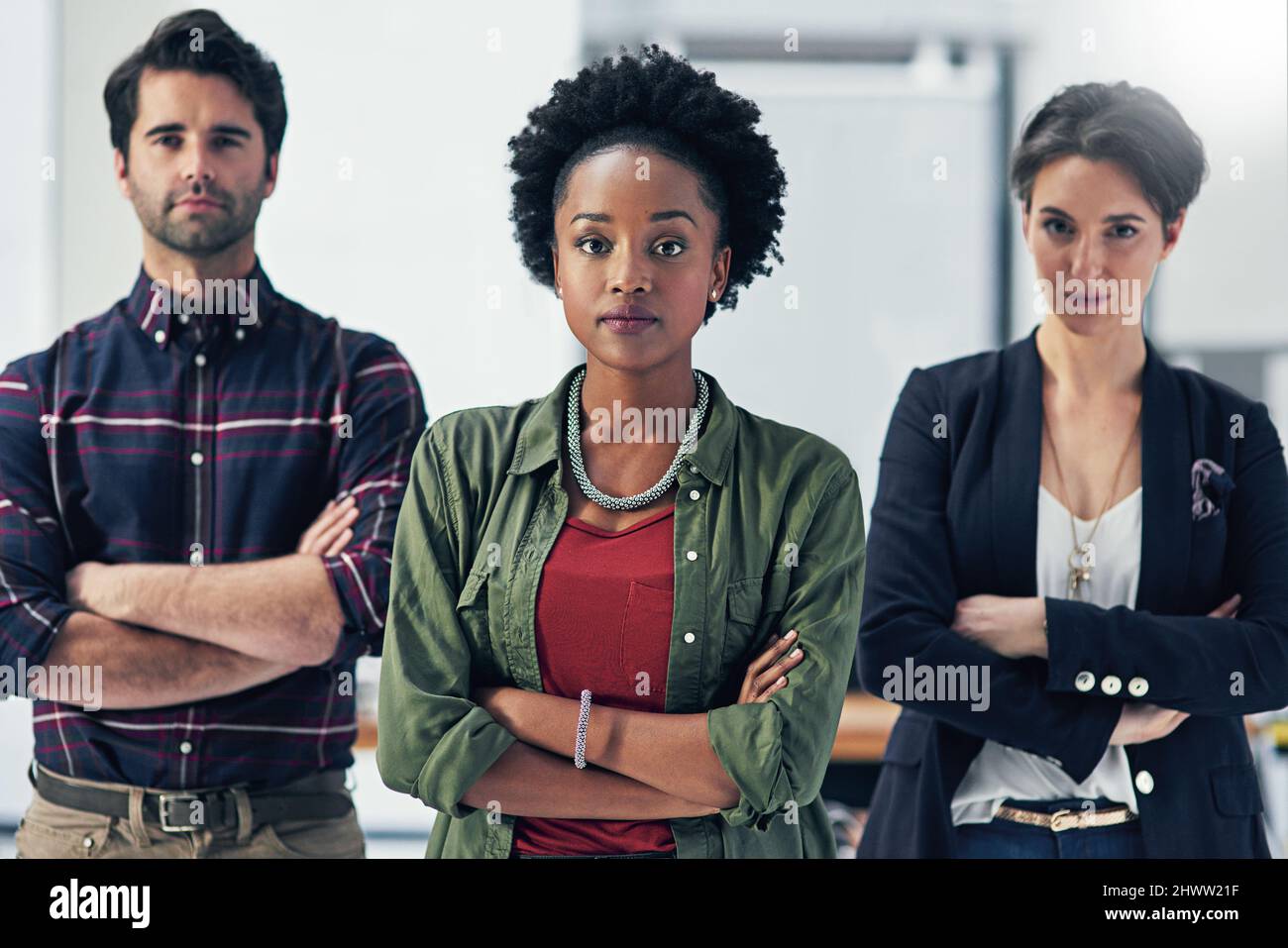 We take pride in our teams work ethic. Portrait of a group of ...