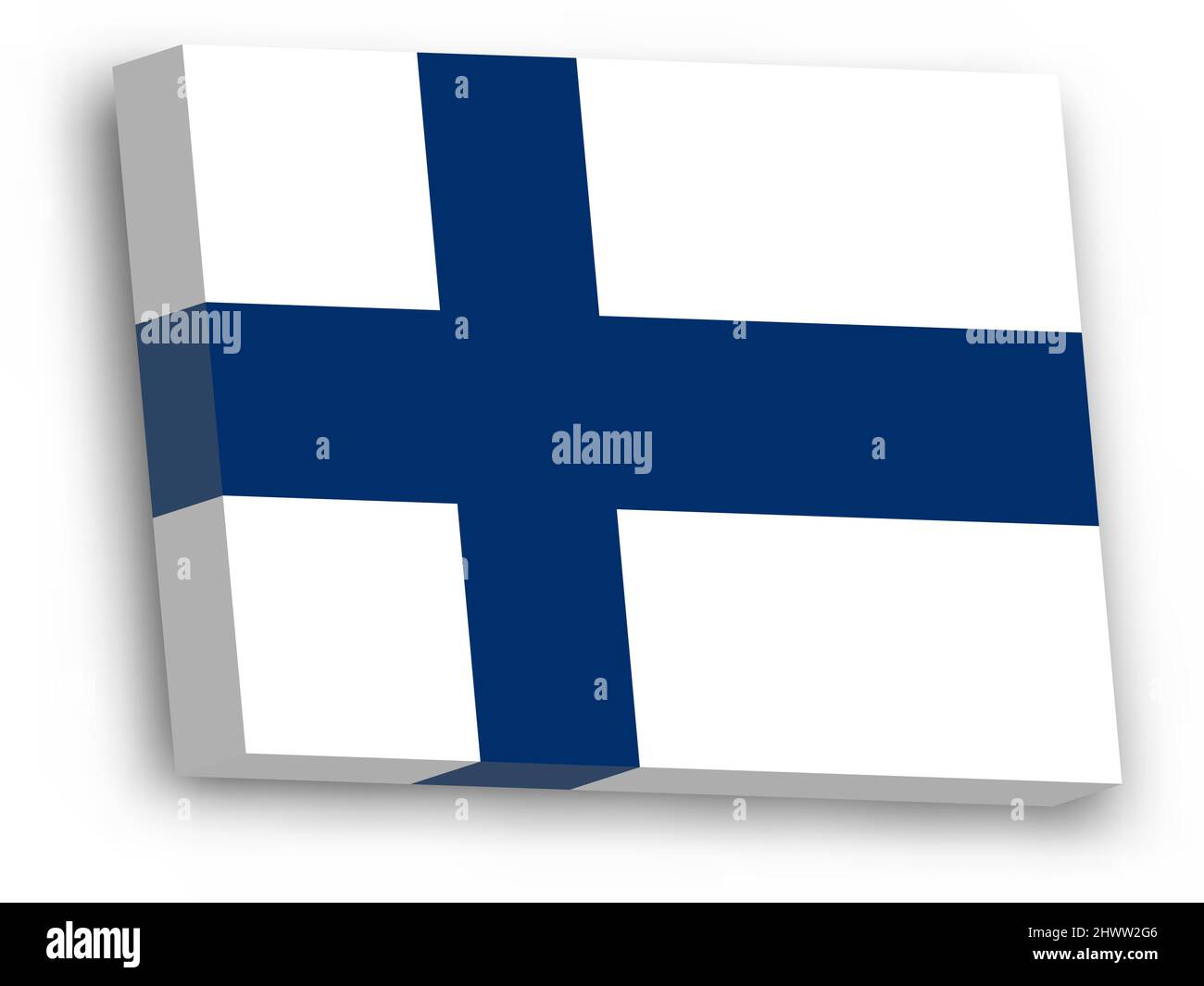 3D vector flag of Finland Stock Vector Image & Art - Alamy
