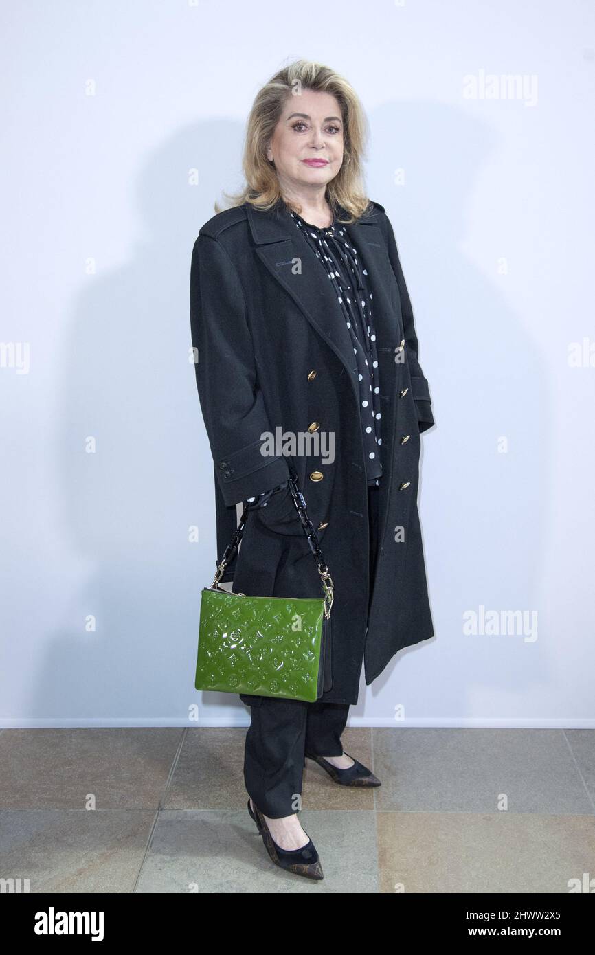 Catherine Deneuve attending the Louis Vuitton Womenswear Fall/Winter ...
