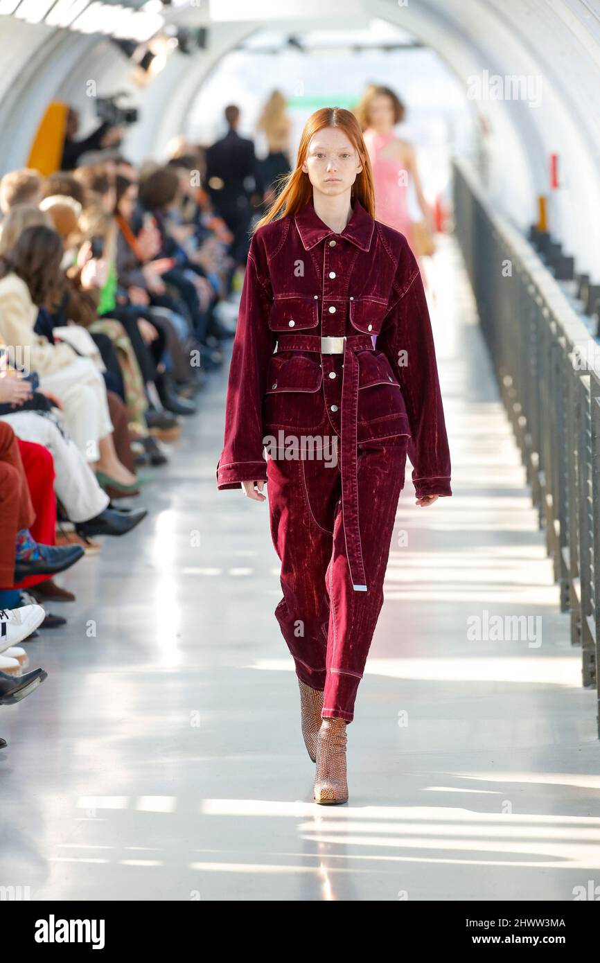 Model Sara Grace Wallerstedt walks on the runway at the Stella ...