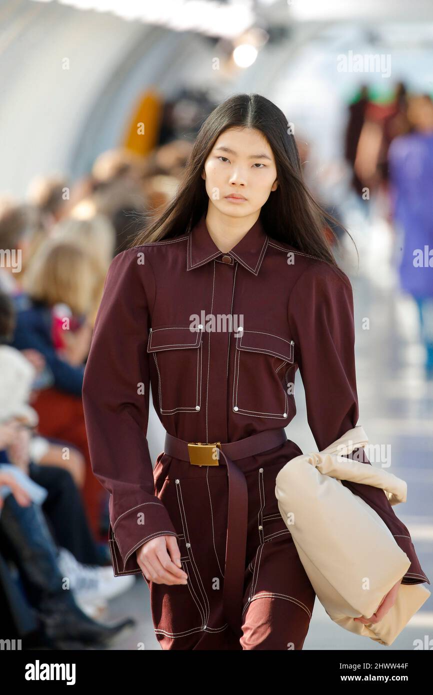Model Sherry Shi walks on the runway at the Stella McCartney fashion ...
