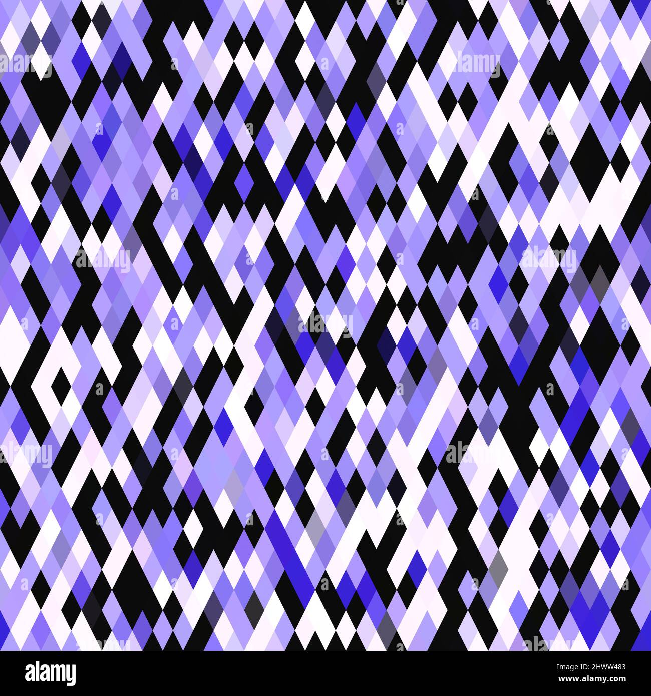 Tiny purple geometric mosaic pixel diamond seamless pattern. Modern ...