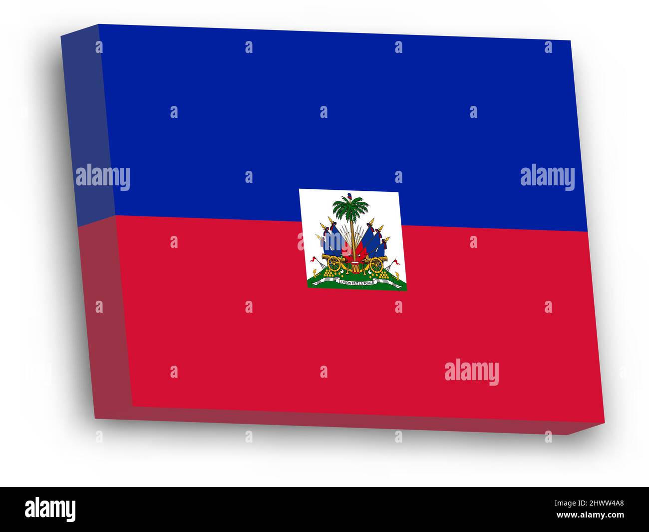 3D vector flag of Haiti Stock Vector Image & Art - Alamy