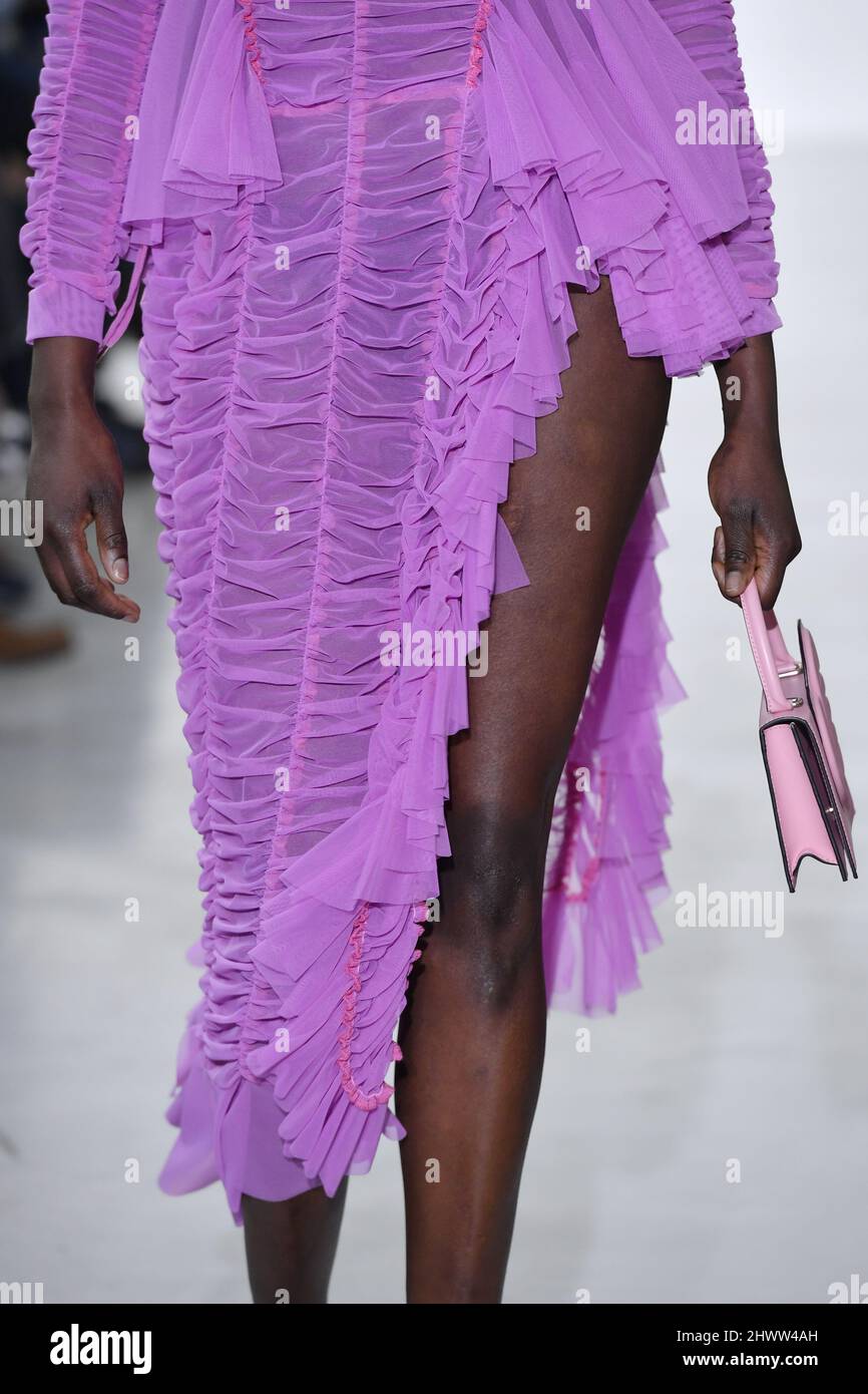 Model Ariish Wol walks on the runway at the Ester Manas fashion show ...