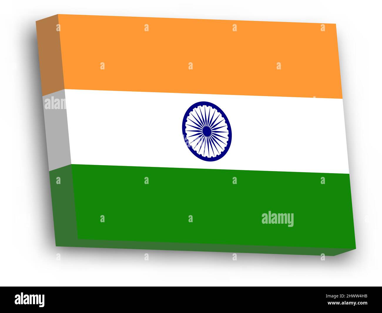 3D vector flag of India Stock Vector Image & Art - Alamy
