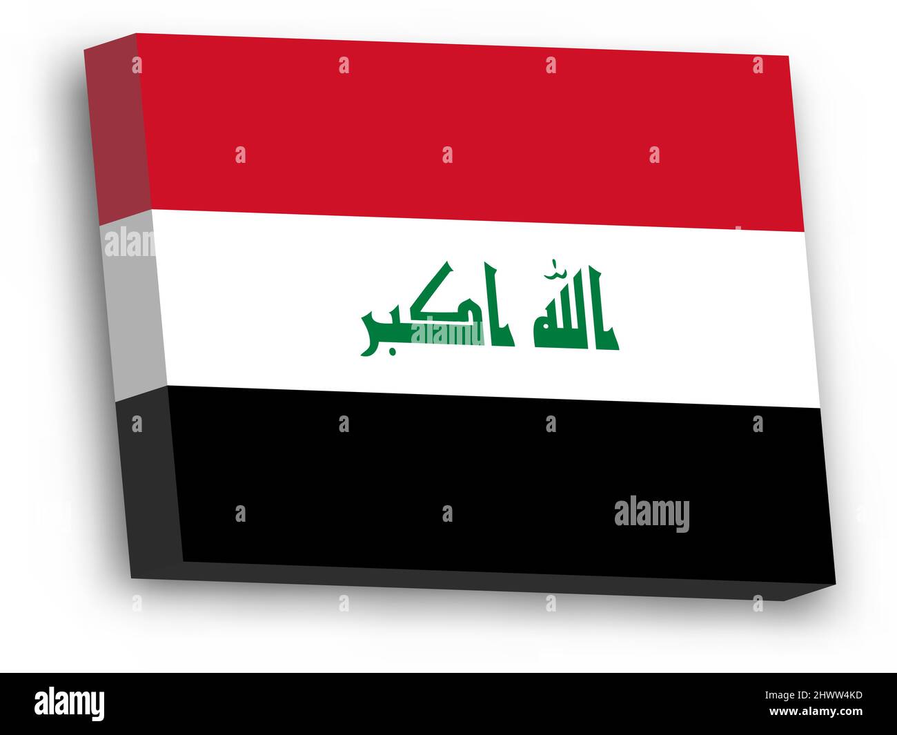 3D vector flag of Iraq Stock Vector Image & Art - Alamy