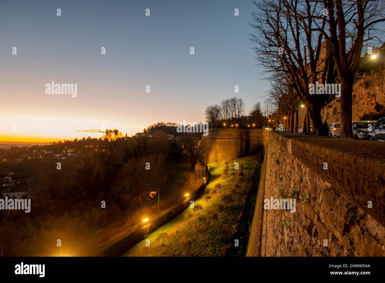 Bergamo's Venetian walls are an impressive architectural construction ...