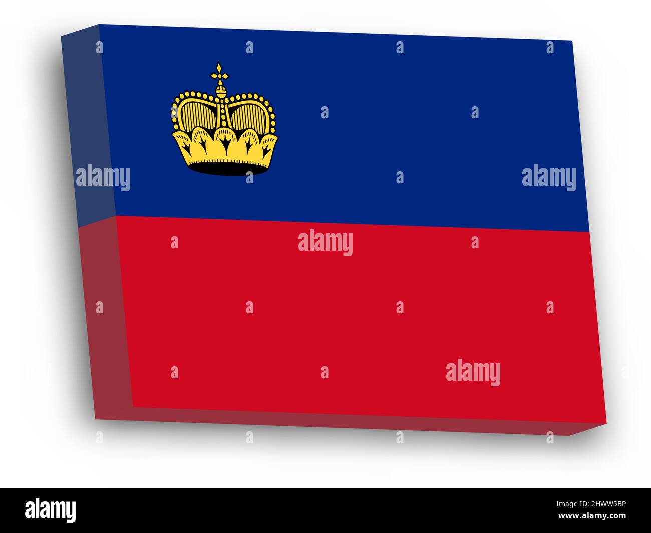 3D vector flag of Liechtenstein Stock Vector Image & Art - Alamy