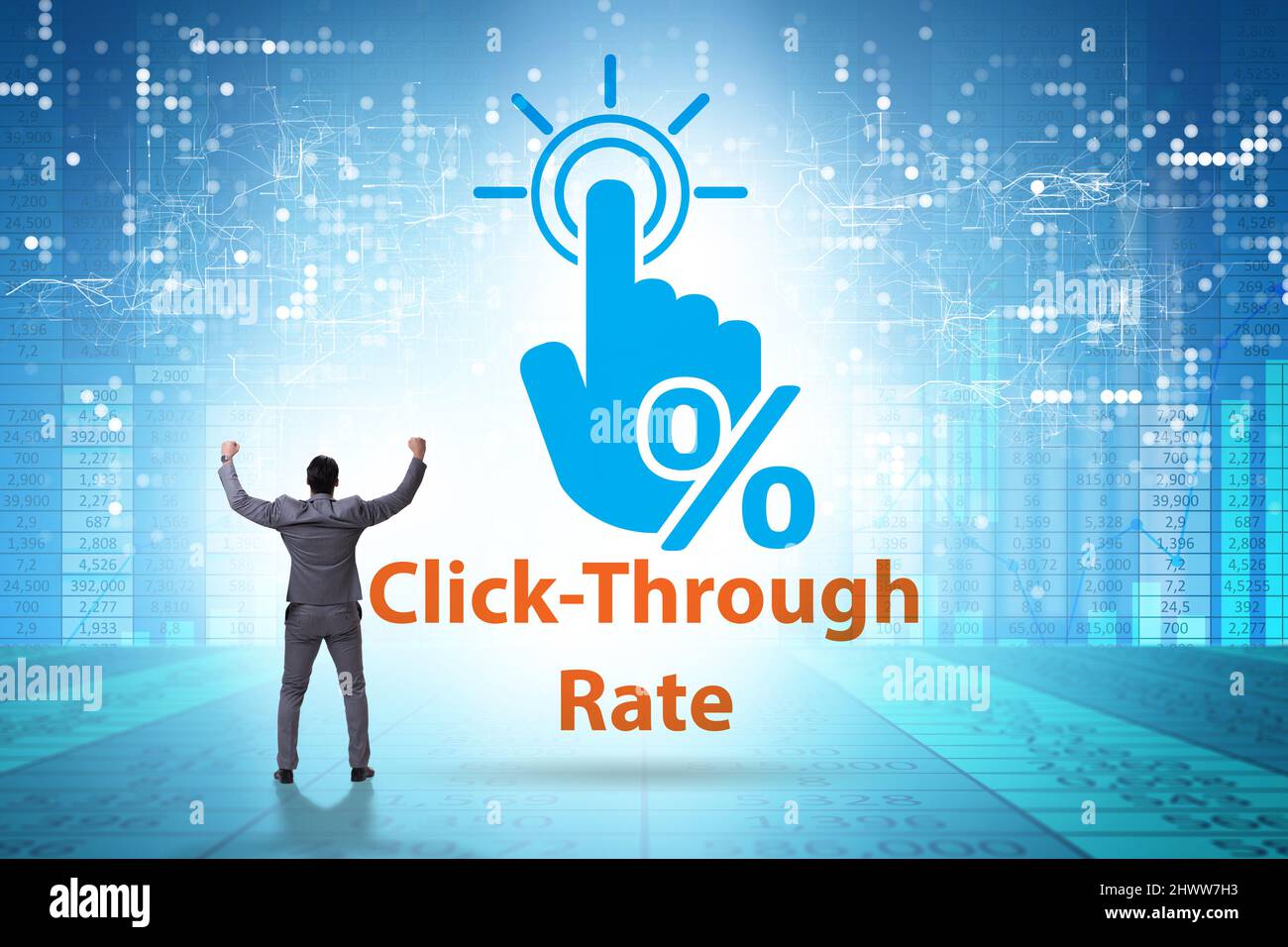 CTR click through rate concept with the business people Stock Photo - Alamy