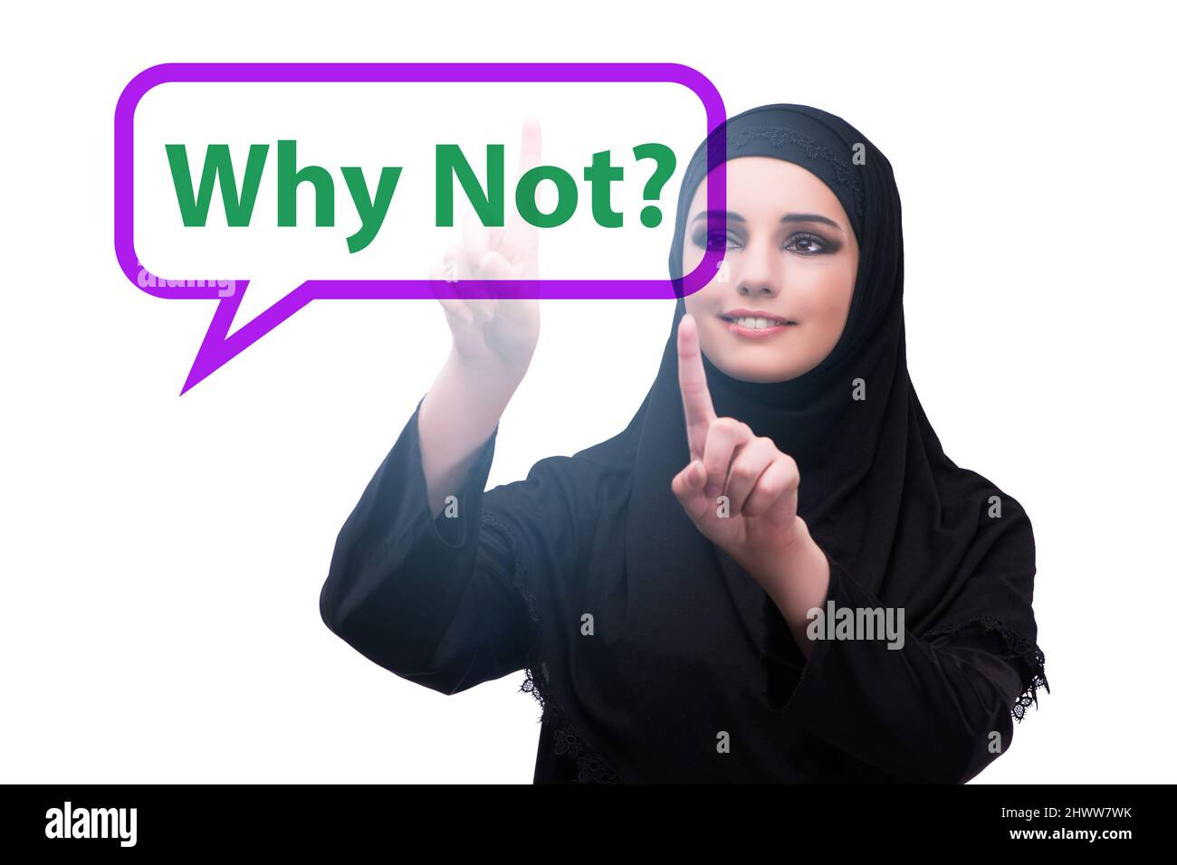 Arabic muslim woman asking hi-res stock photography and images - Alamy