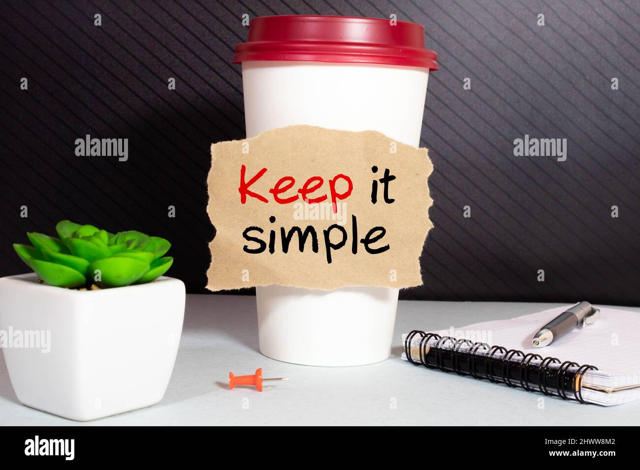 Keep it simple . the inscription on the business card is attached to ...