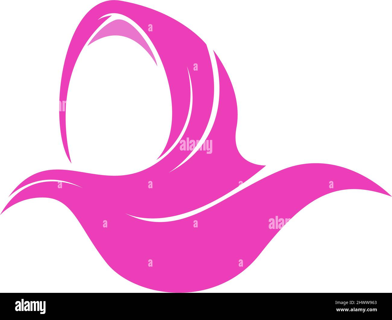 Hijab logo icon illustration design vector template Stock Vector Image ...