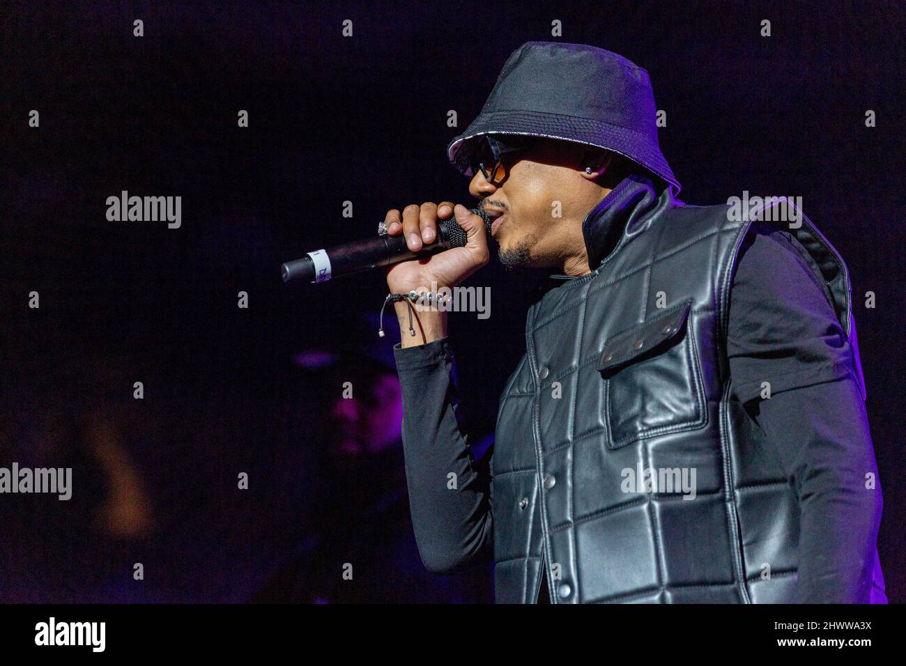 Donald "Davante Swing” DeGrate of Jodeci on March 5, 2022, at United ...
